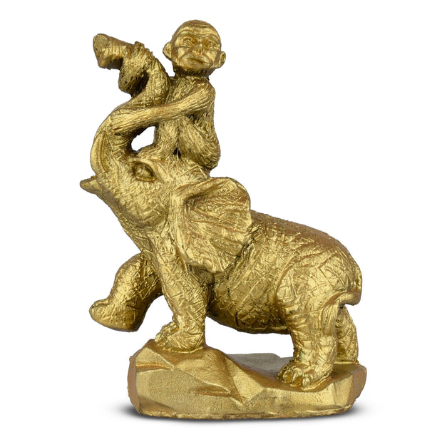 Feng Shui Monkey on Elephant Idol | Career Growth, Recognition & Promo ...